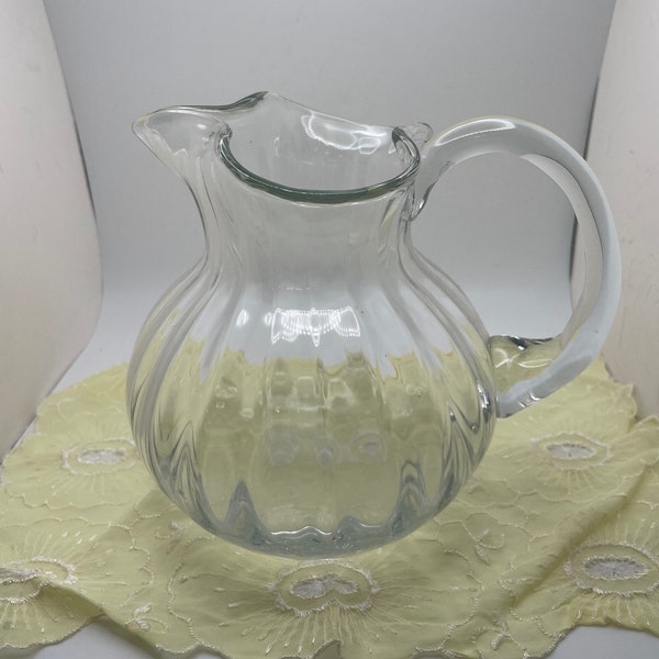 Small Glass Pitcher - Etsy