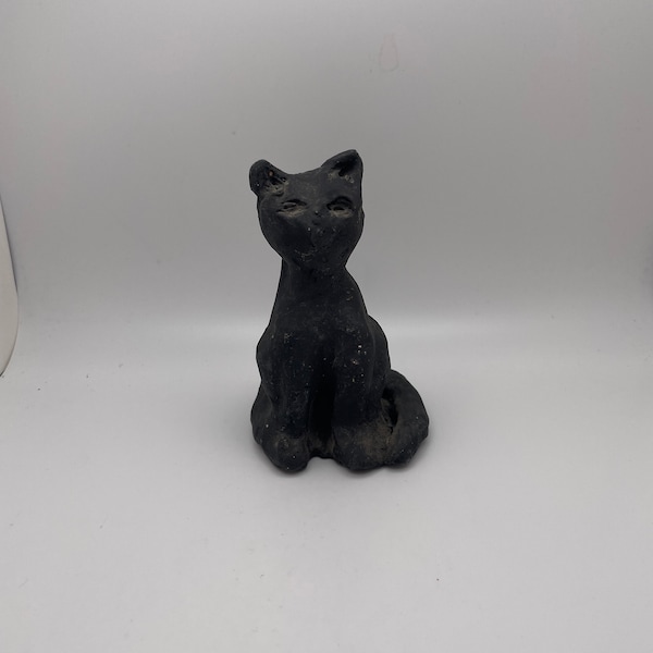 Clay Cat Sculpture - Etsy