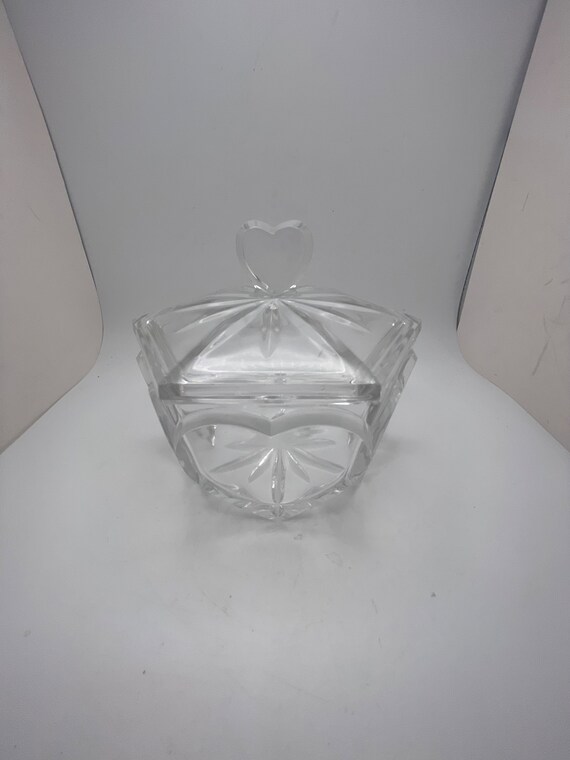 heart lead crystal box - Gem