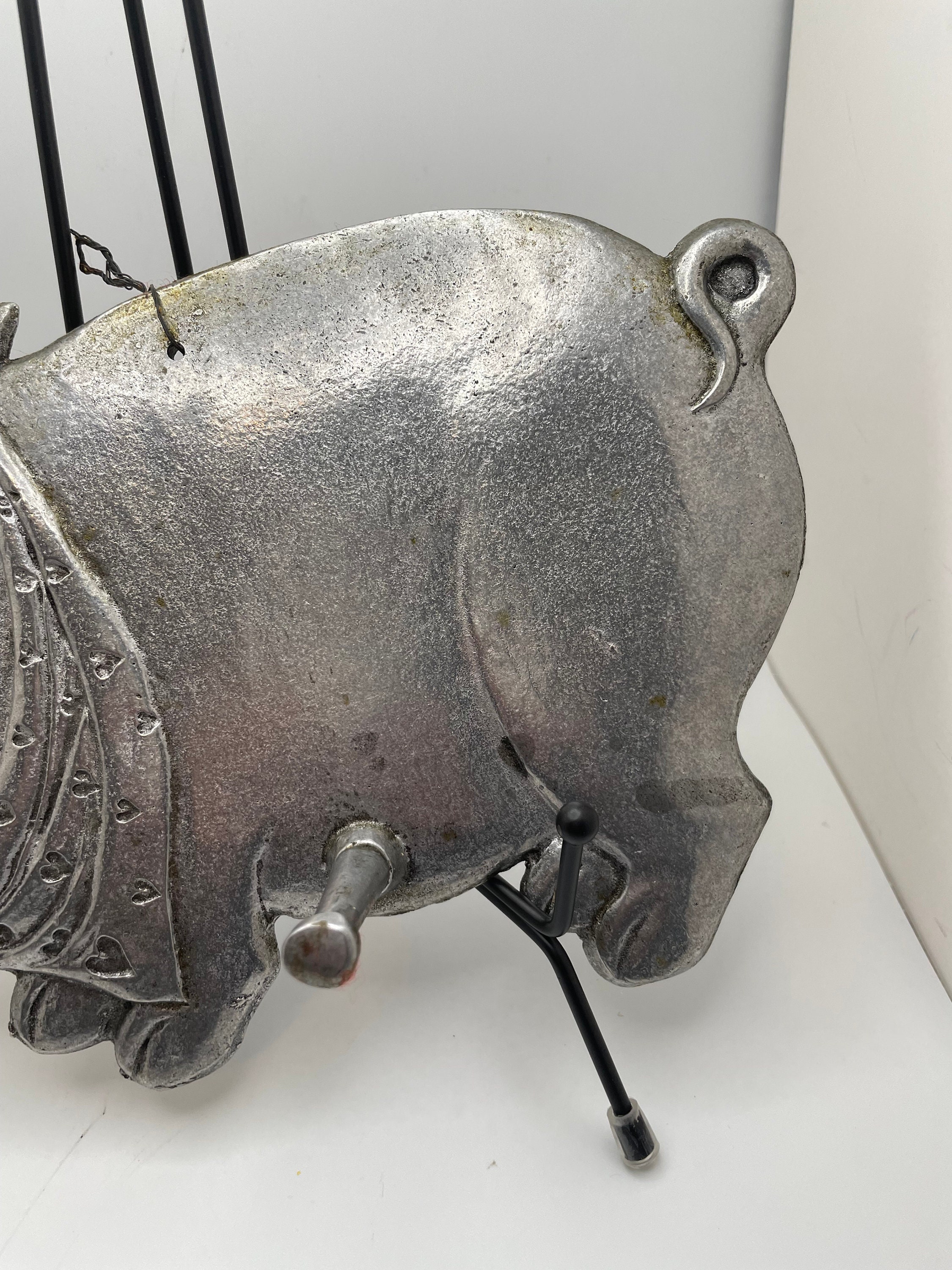 Vintage Cast Metal Pig Wall Hanging With Peg - Etsy