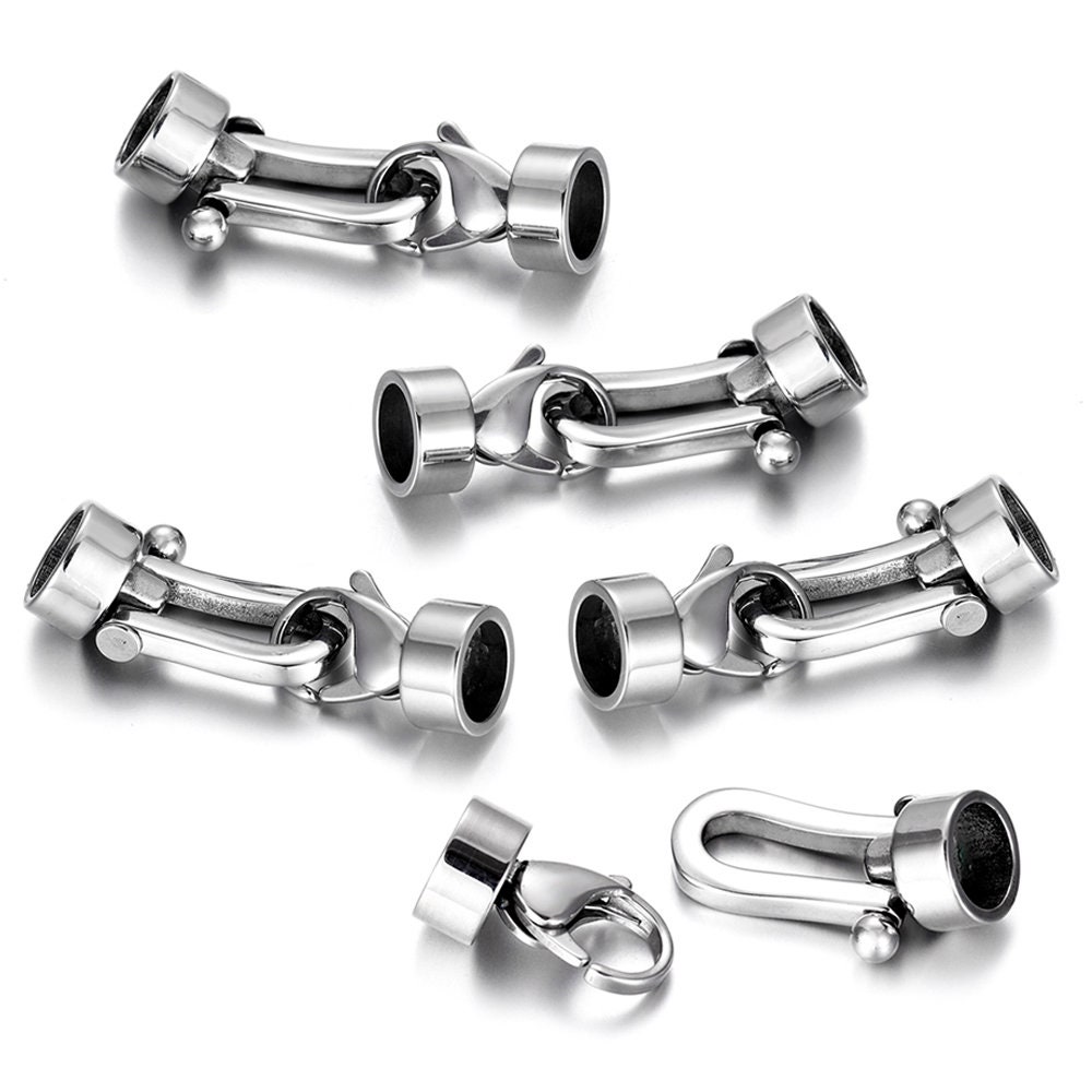 316L Stainless Steel Clasps Only Clasps Hole 8mm Lobster - Etsy