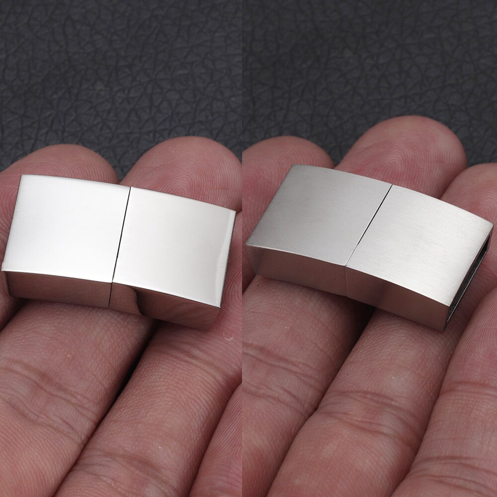 5clasps Stainless Steel Magnetic Clasps for Leather Bracelet - Etsy