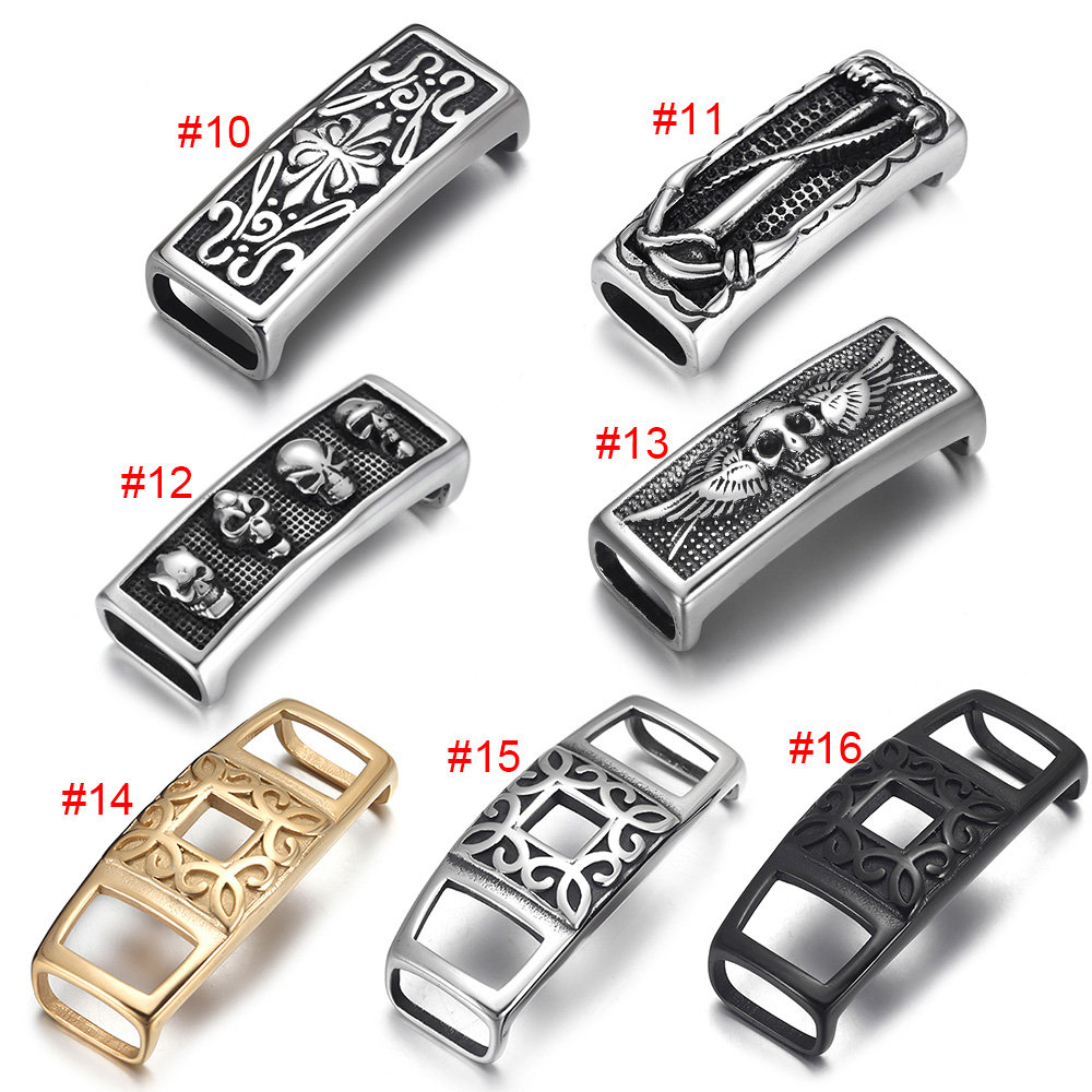 Stainless Steel Patterned Slide Beads Charms Fit 12x6mm - Etsy