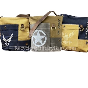 US Army Repurposed and Sustainable Military Canvas Crossbody Bag - Etsy