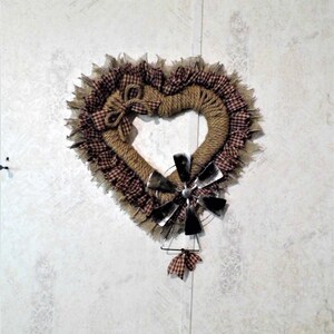 Country Heart Wreath, Rustic Heart Wreath, Farm Heart Wreath, Heart ...