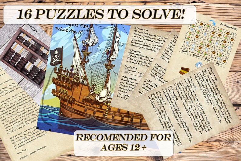 The Pirates Dilemma - A Print and Play Puzzle Game | DIY Printable Game ...