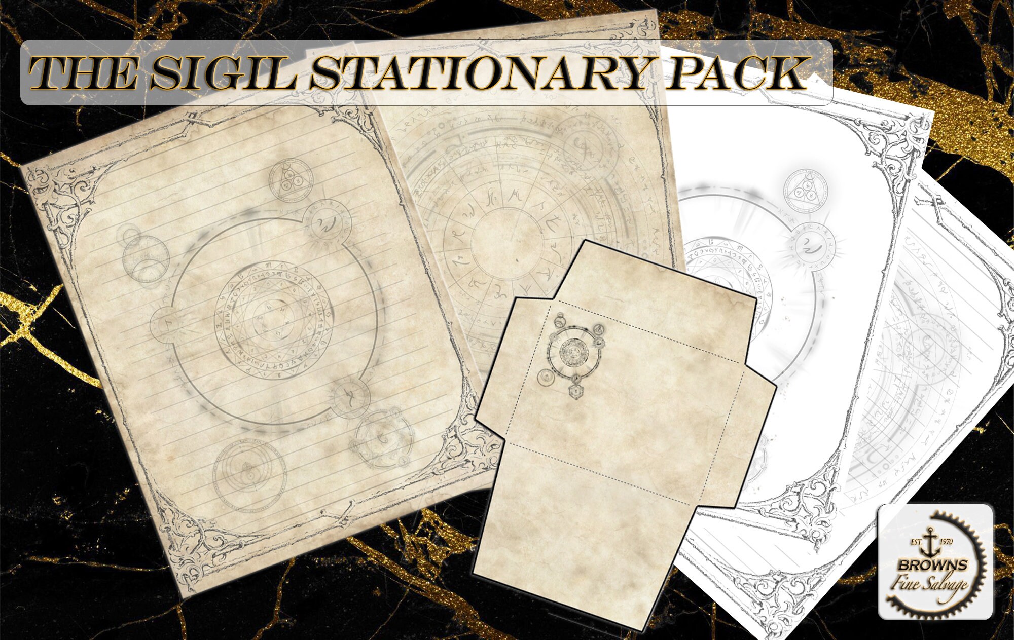 Digital Stationary Pack - SIGIL | Printable Stationary | Letter Writing ...