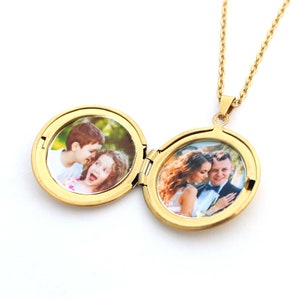 Custom Engraved Lockets Necklace With Photo-personalized Locket ...