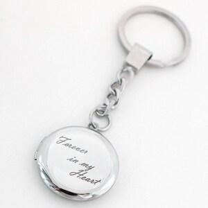 Custom Engraved Lockets Keychain With Photo-personalized Locket ...