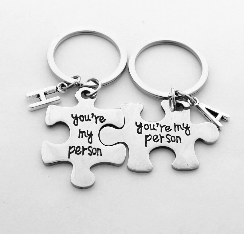Puzzle Piece Keychain,you Are My Person Keychain,,puzzle Piece Key ...