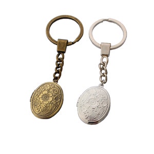 Personalized Photo Locket Keychain Customized Locket With Photos ...