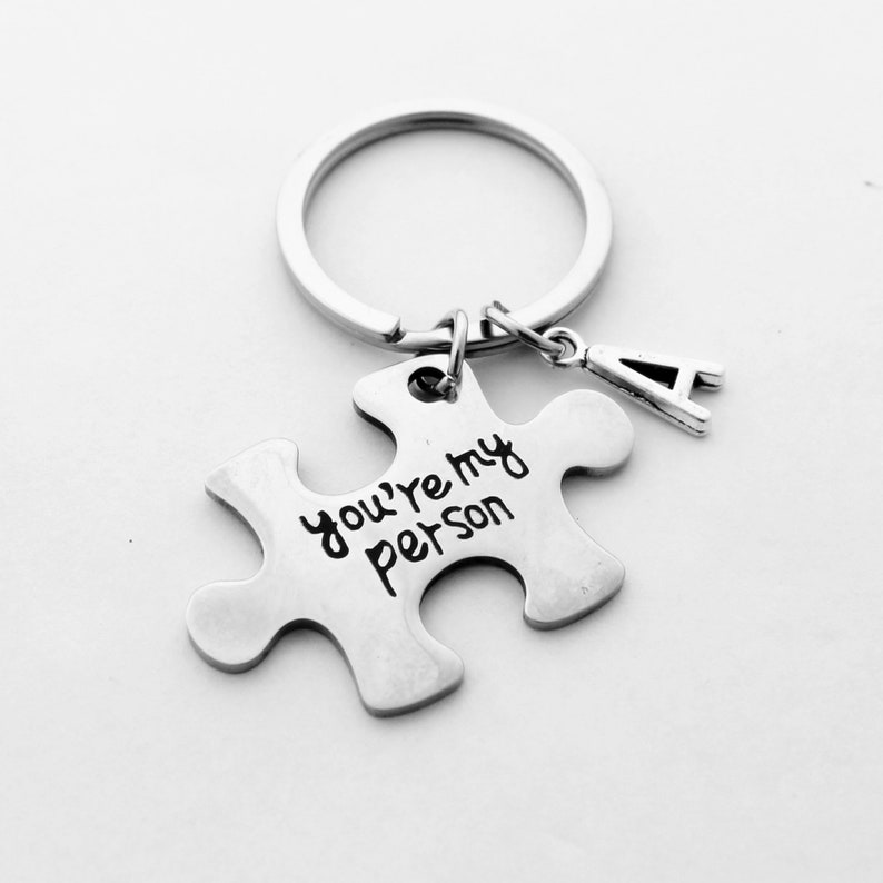 Puzzle Piece Keychain,you Are My Person Keychain,,puzzle Piece Key ...