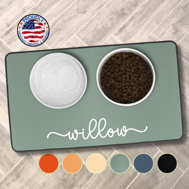 Cat Non Slip Food Mat - Etsy