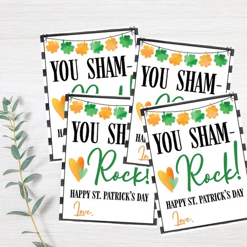 St. Patrick's Day Thank You Sign Printable for Staff - Etsy