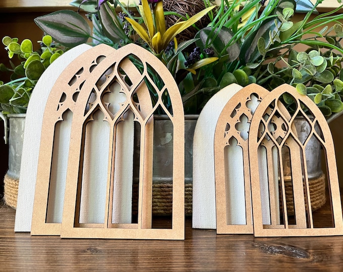 Miniature Gothic Cathedral Window Paint Kit, Gothic Church Medieval ...