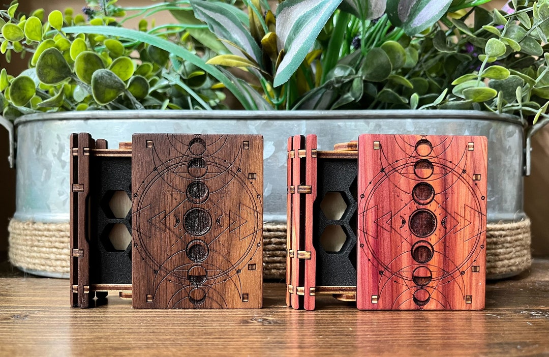 Mini Dice Box, Waxing and Waning, Free Mini Dice Set. - Etsy