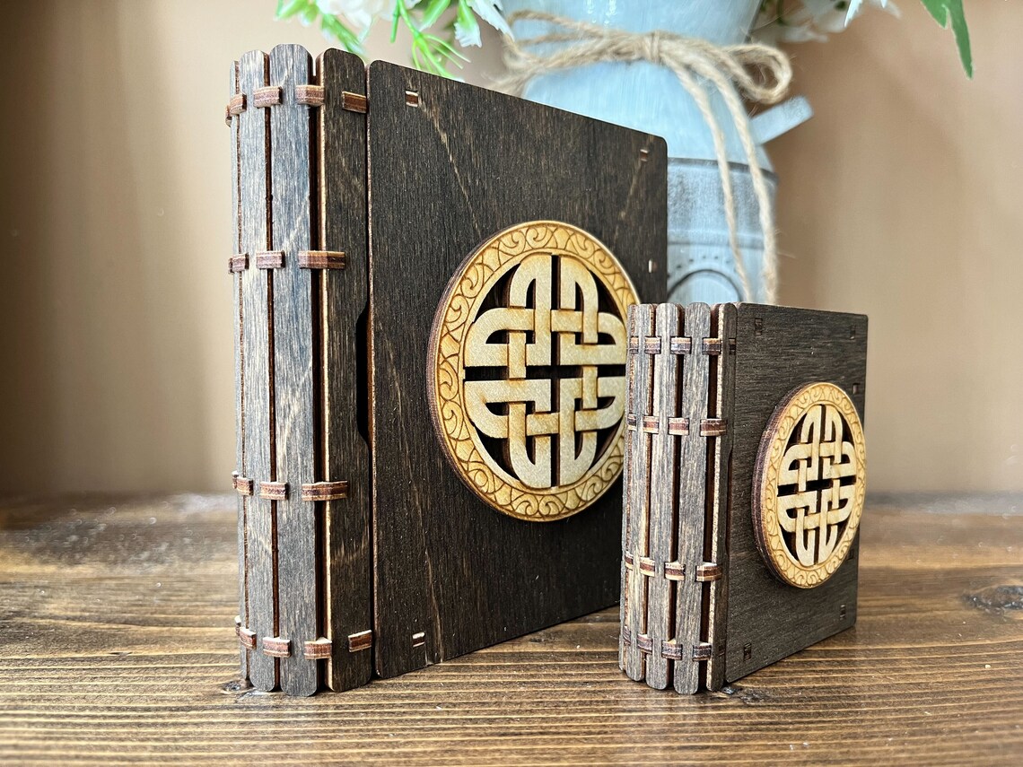 Celtic Knot and Viking Dice Book Boxes - Etsy