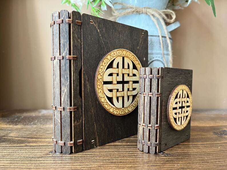 Celtic Knot and Viking Dice Book Boxes - Etsy