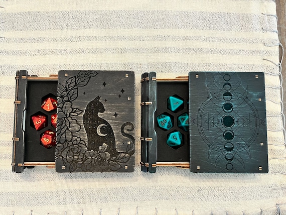 Sliding Dice Tome With Custom Engraving and Foam Insert - Etsy