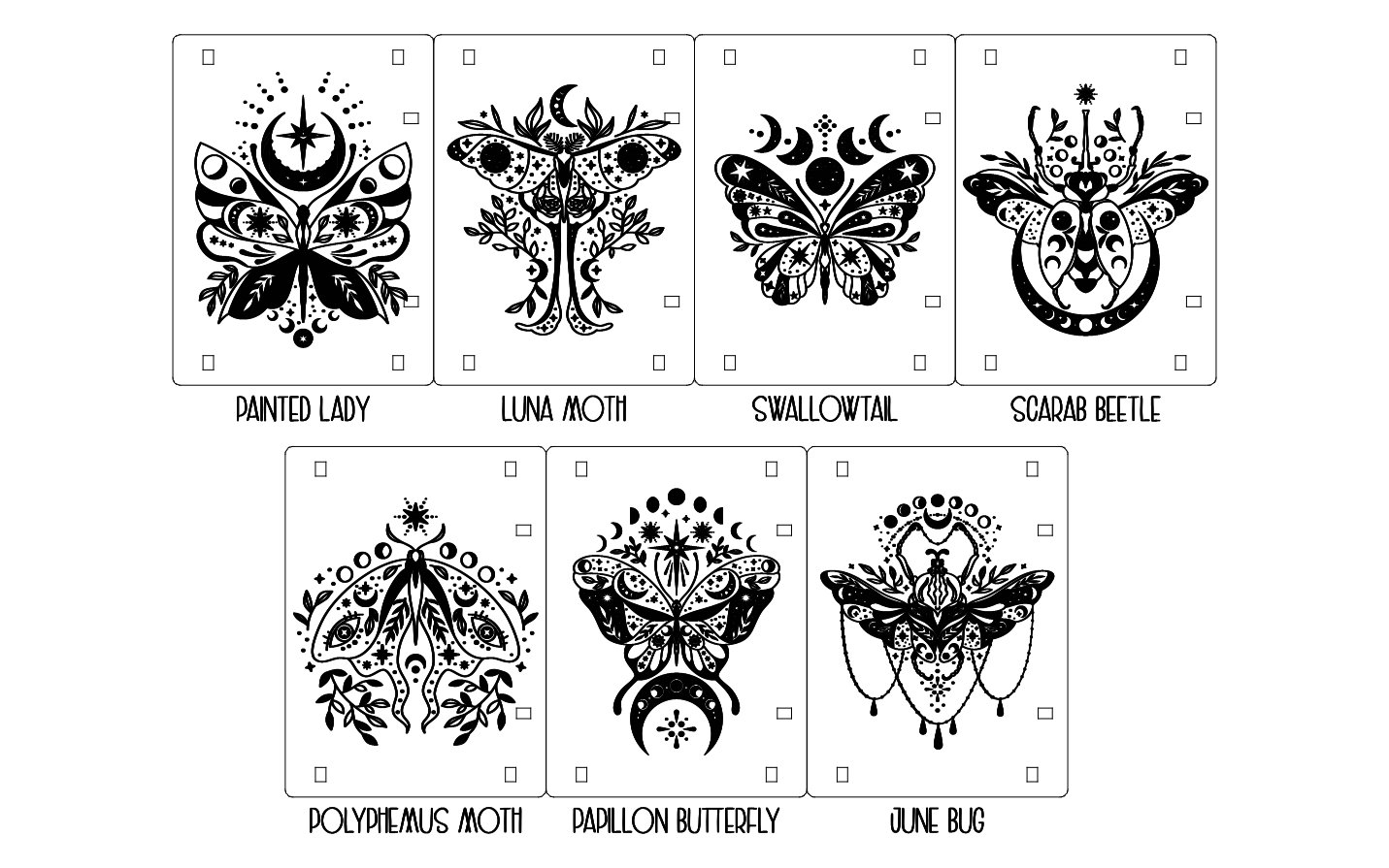 Lunar Butterfly Mini Dice Box Moon Moth Lunar Beetle Dice - Etsy Australia