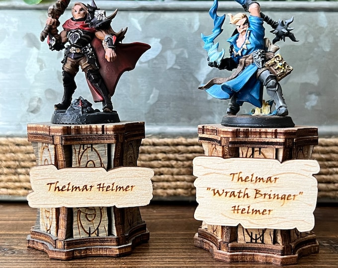 Custom DND Character Display Pedestals ~ Dnd Player Gifts ~ Dnd ...