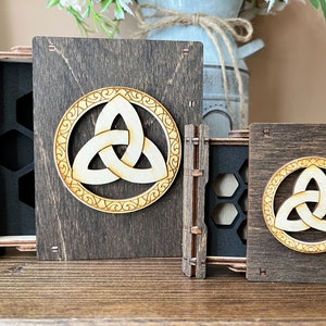 Celtic Knot and Viking Dice Book Boxes - Etsy