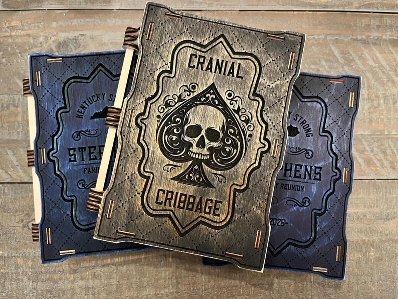 Travel Cribbage Set ~ Custom Cribbage Game Box ~ Cards and Pegs ...