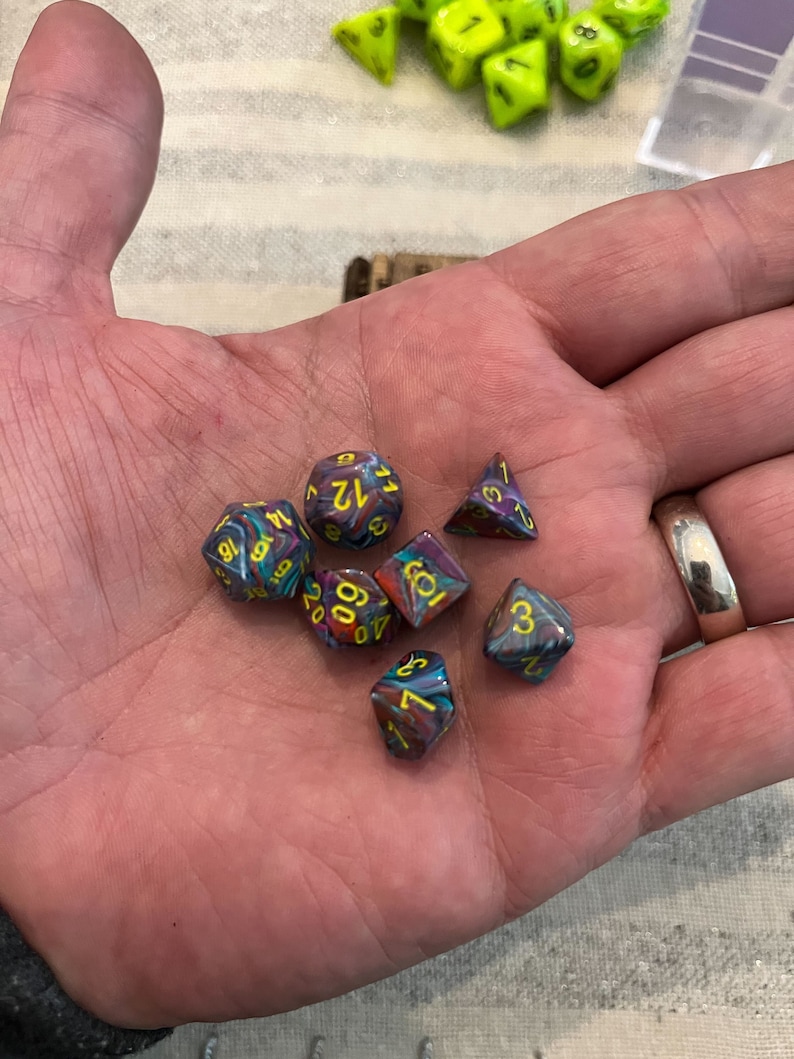 The Mini Poly Dice Tome WITH Free Mini Dice Set. - Etsy