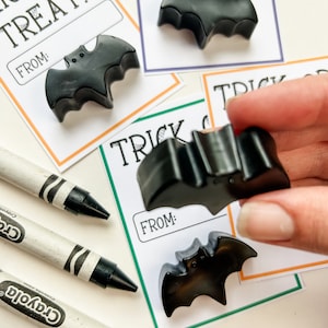 Halloween Crayons, Bat Party Favor, Classroom Halloween Favor ...