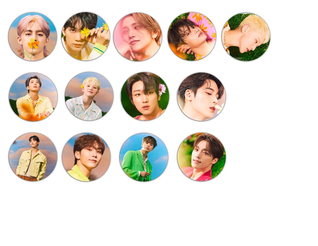 Seventeen Sector 17 Buttons k-pop Buttons - Etsy
