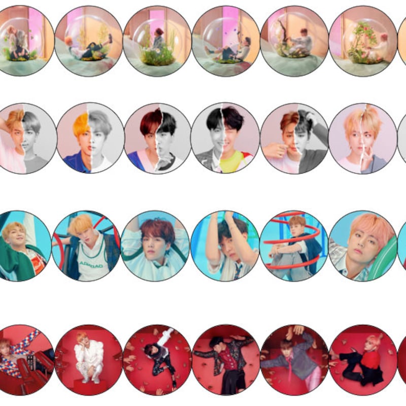 Bts Buttons - Etsy