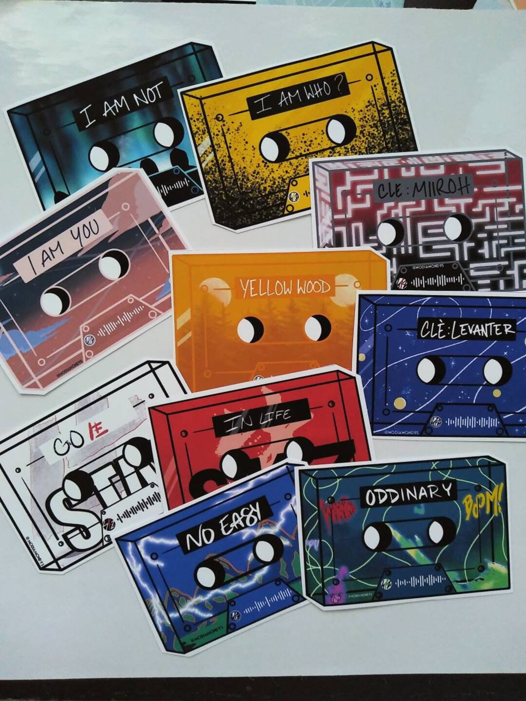 UPDATED: Stray Kids Mixtape Stickers With Spotify Code k-pop - Etsy