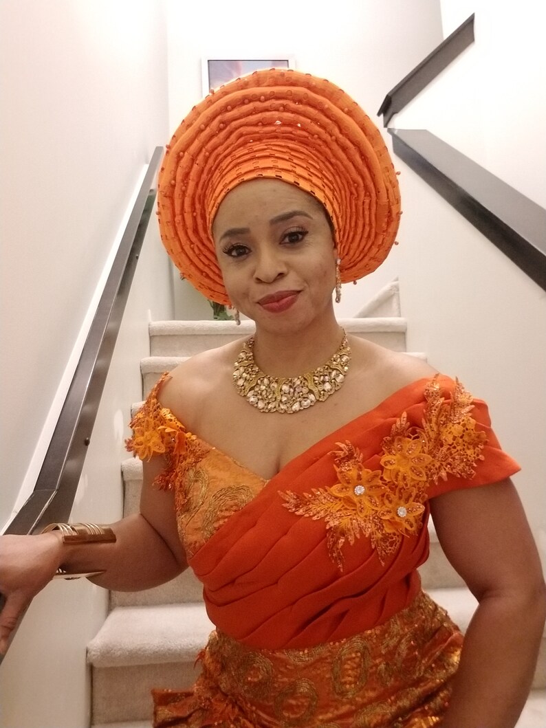 Auto Gele Head Wrap/ Premade Gele/ Ready to Wear Gele - Etsy