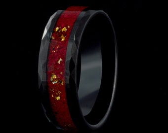 Ruby 24k Gold Ring - Etsy