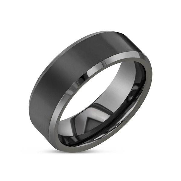Grey Tungsten Ring - Etsy
