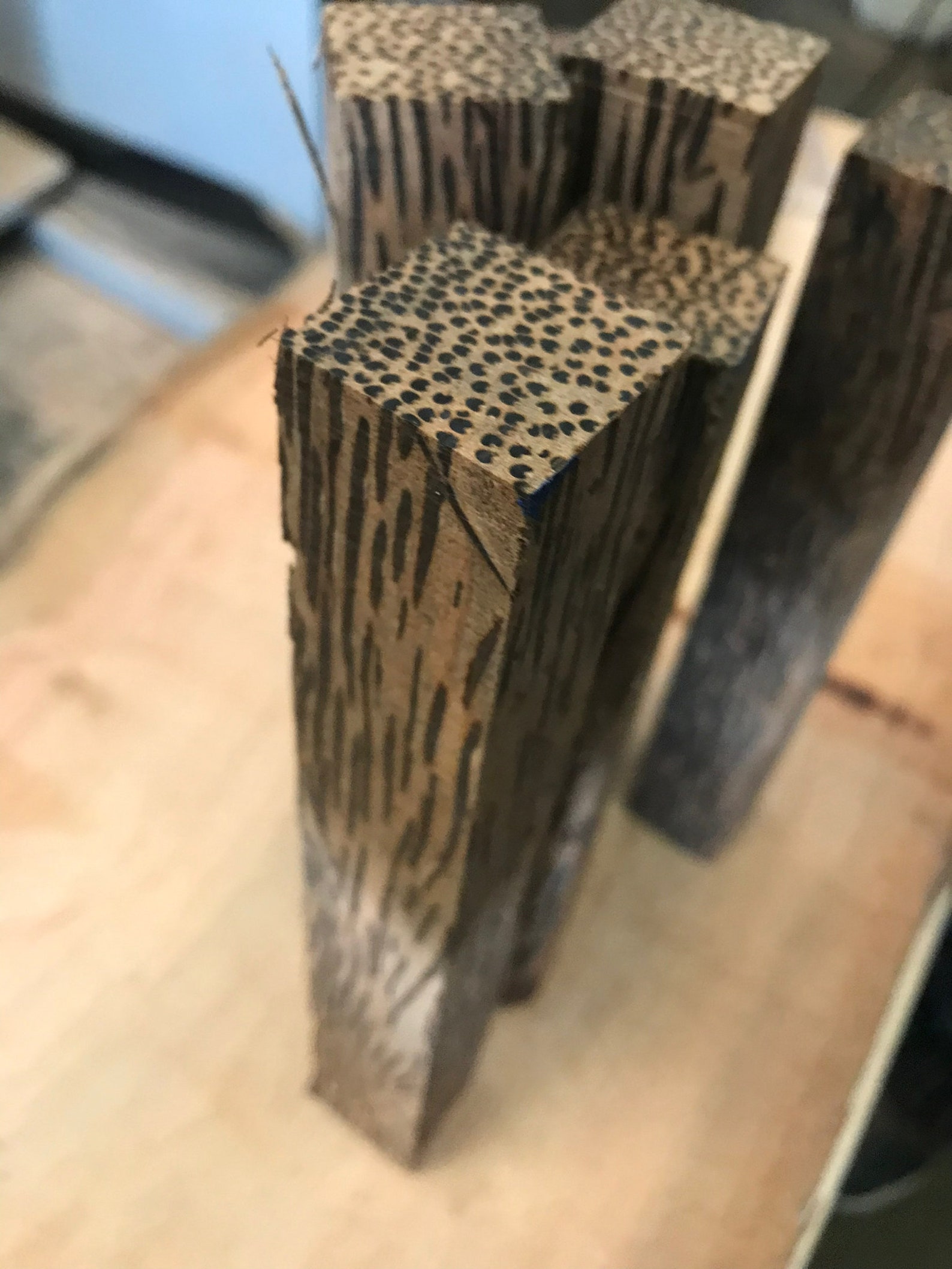 California Exotic Hardwoods Combo Pack of 10 Pen Blanks 1x1x6 black ...