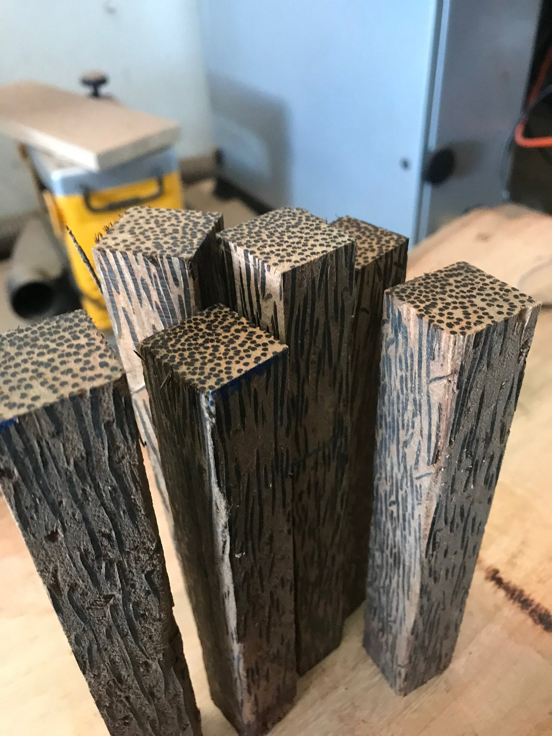 California Exotic Hardwoods Combo Pack of 10 Pen Blanks 1x1x6 black ...