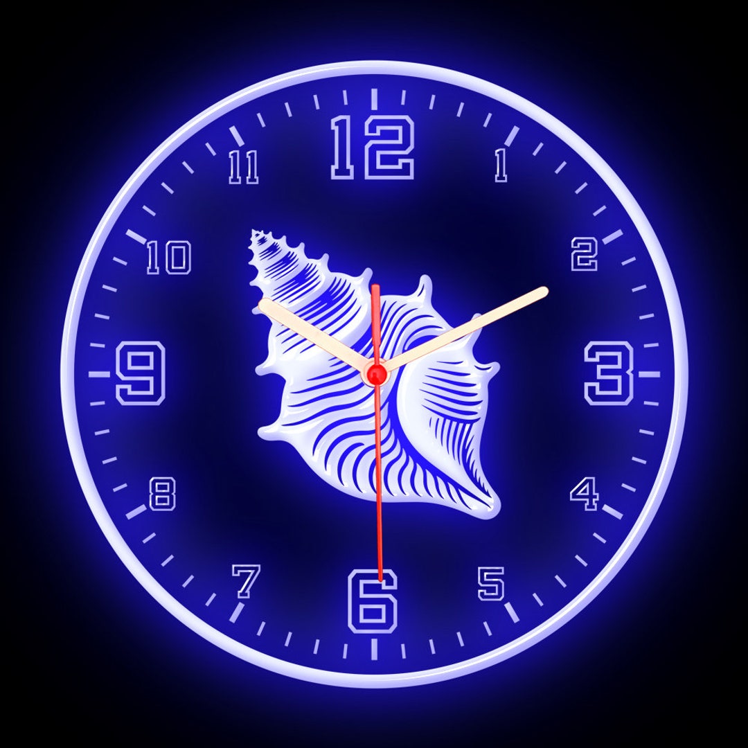 25ck1088 Conch Shell Home Decor Diving Ocean Shop Colorful LED Flexible ...