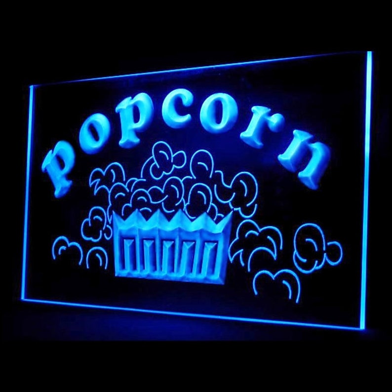 110053 Popcorn Shop Cafe Store Open Decor Display LED Light - Etsy