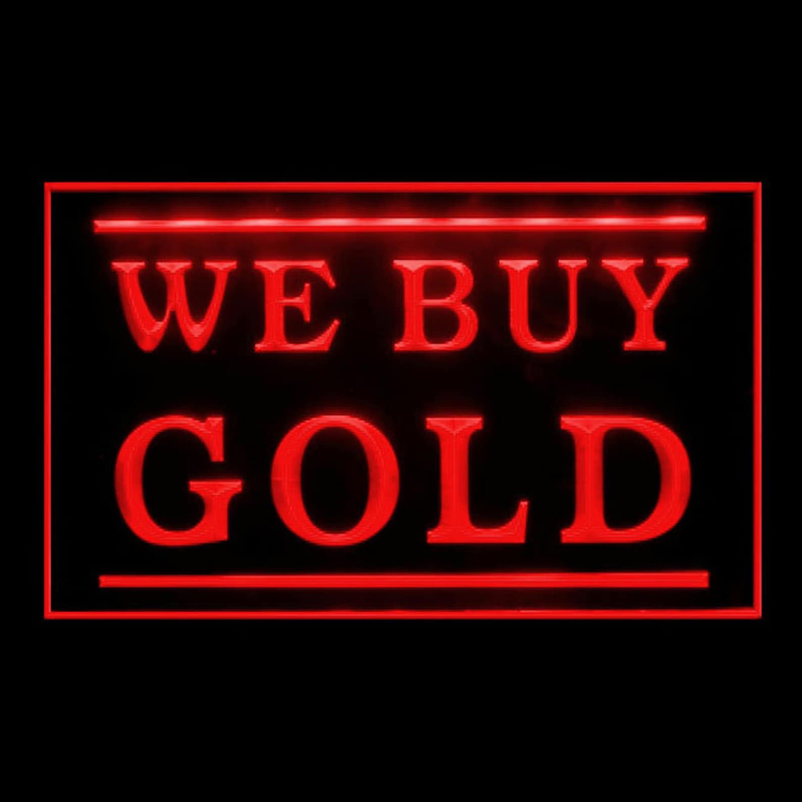 190163 We Buy Gold Jewelry Silver Shop Center Open Display LED | Etsy