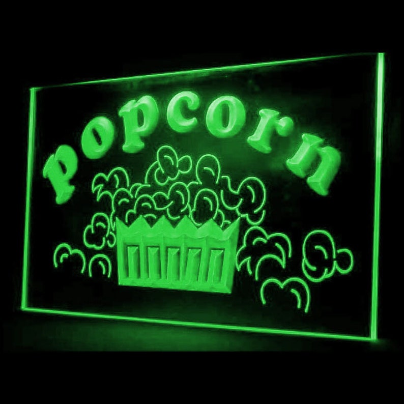110053 Popcorn Shop Cafe Store Open Decor Display LED Light - Etsy