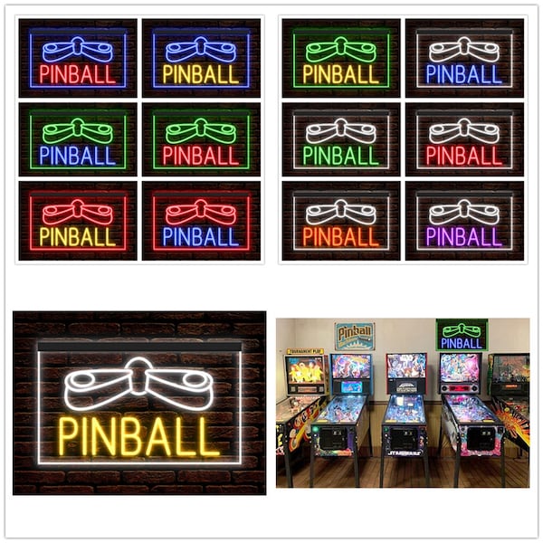 Neon Pinball Sign - Etsy
