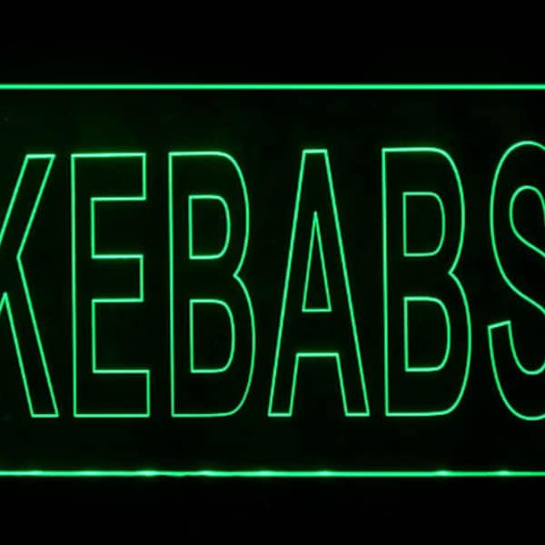 Neon Sign Kebab - Etsy