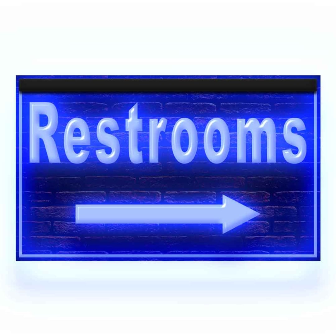 120169 Restrooms Washroom Toilet for Restaurant Cafe Shop Bar Pub Decor ...