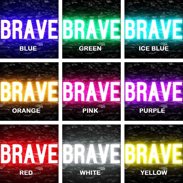 Brave Neon Sign - Etsy
