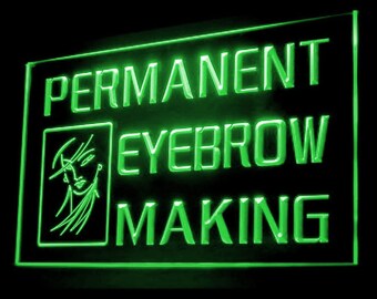 Neon Eyebrow Sign - Etsy
