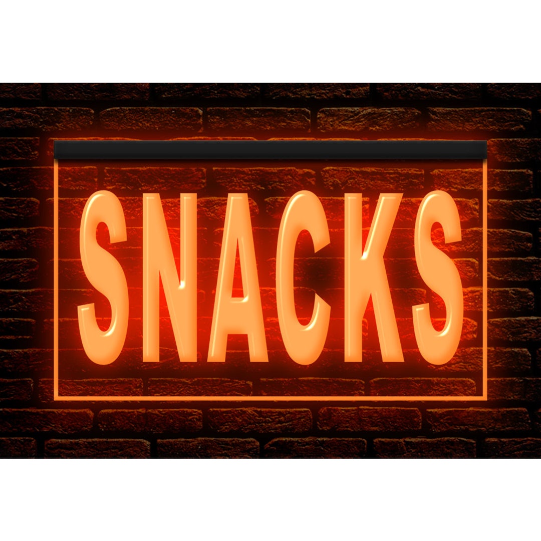 110075 Snacks Shop Bar Restaurant Cafe Open Decor Display LED Light ...