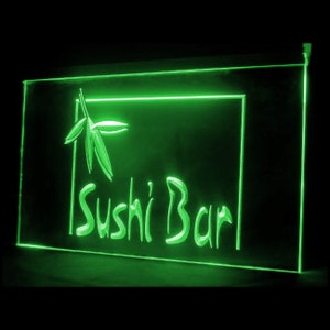 110071 OPEN Sushi Bar Japanese Restaurant Cafe Shop Decor Display LED ...