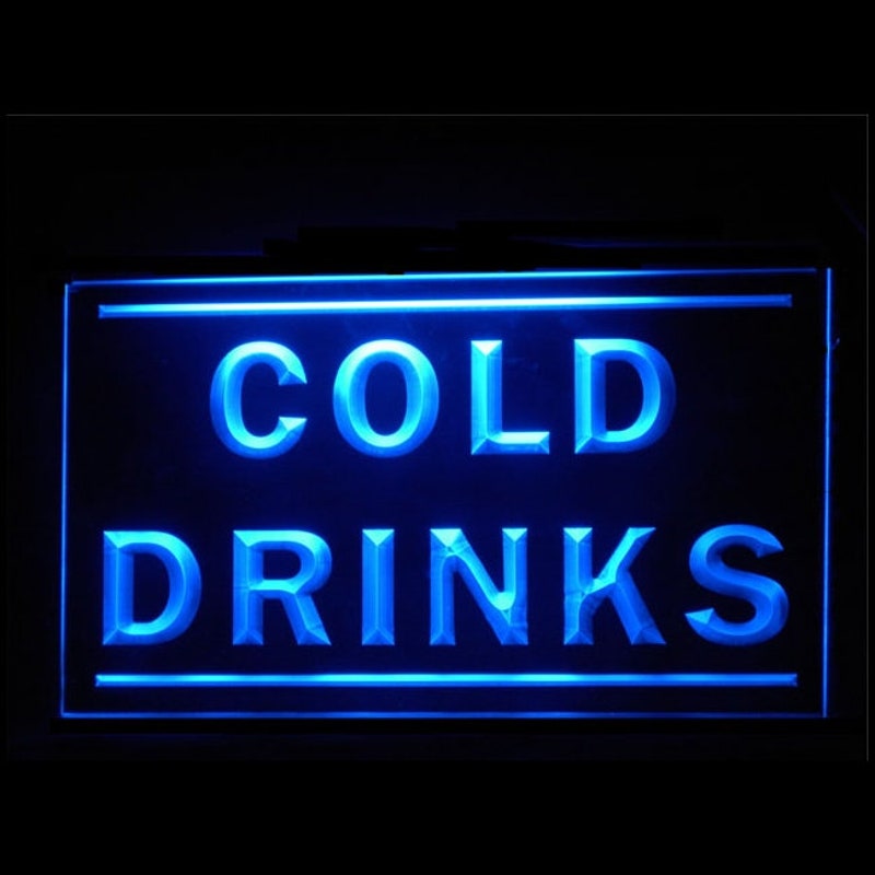 Cold Drinks Sign - Etsy