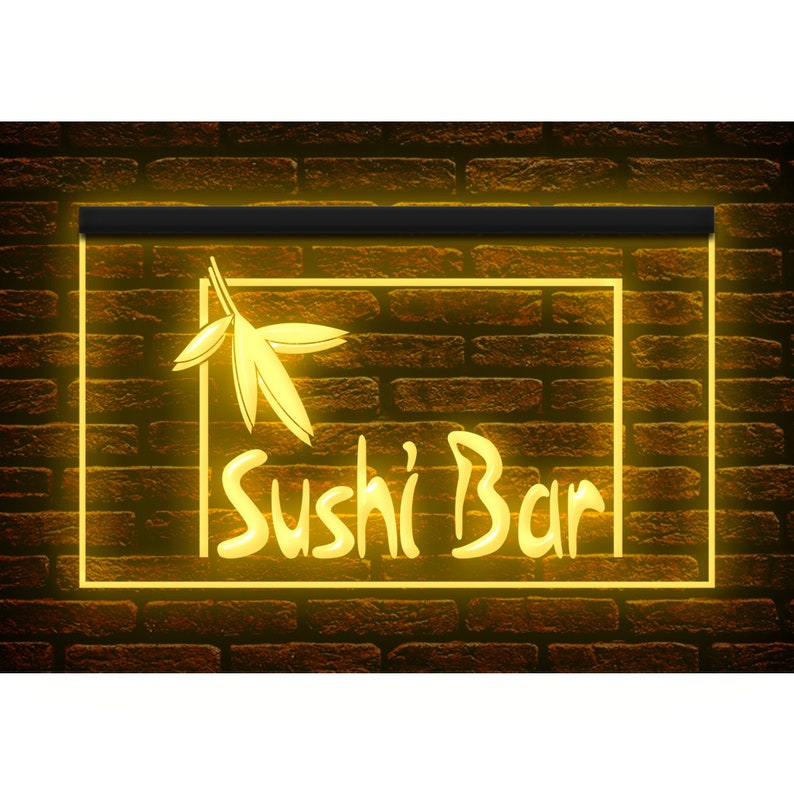 110071 OPEN Sushi Bar Japanese Restaurant Cafe Shop Decor Display LED ...